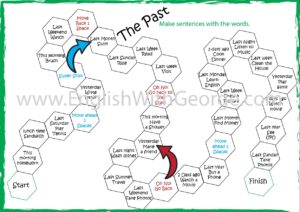 The Past Board Game - A Past Simple Practice Game - English with George